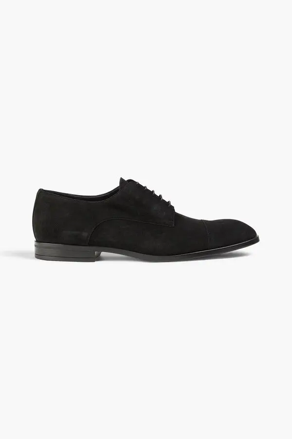Bally Wedmer Suede Derby Shoes - Black