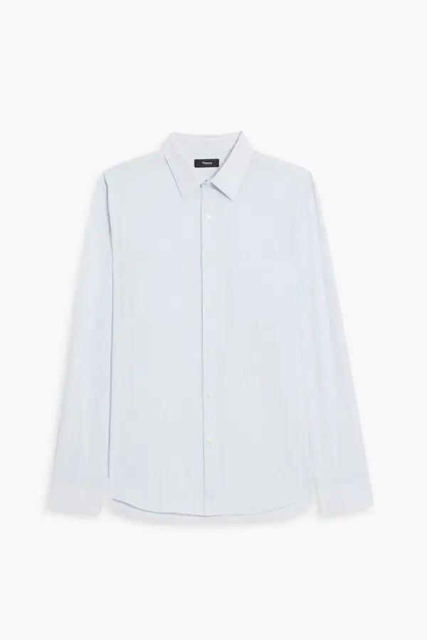 Theory Irving Cottonblend Seersucker Shirt
