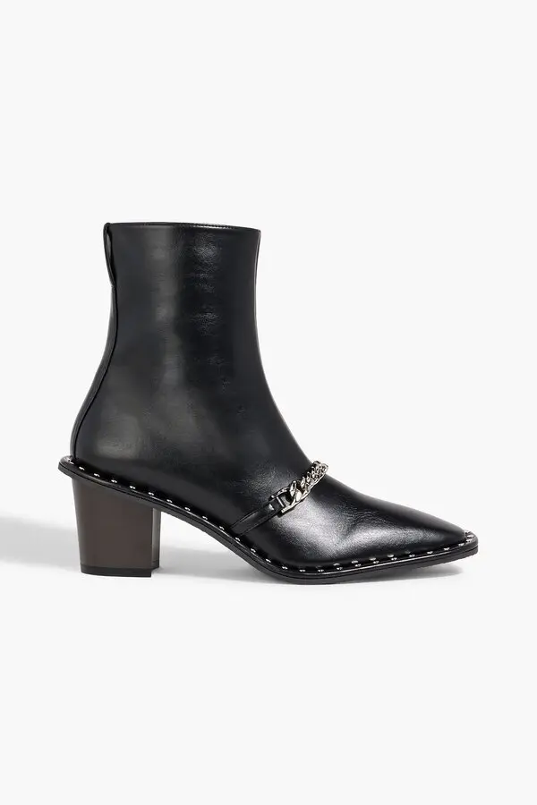 Stella McCartney Falabella Embellished Ankle Boots - Black