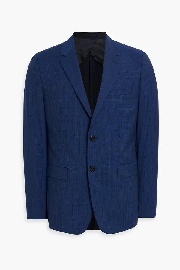 Theory Chambers Checked Wool Suit Jacket