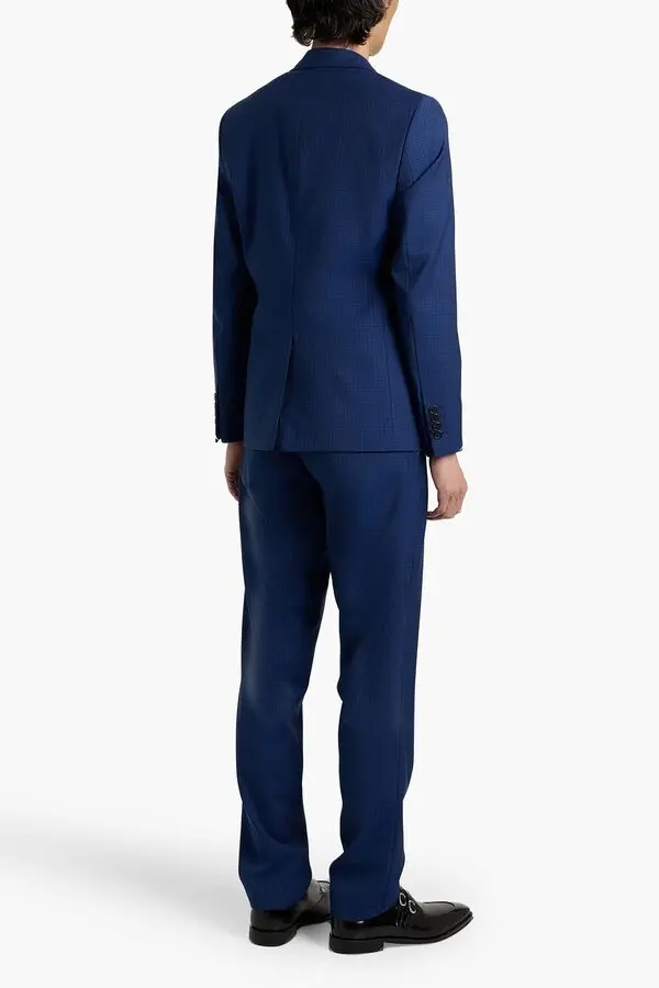 Theory Chambers Checked Wool Suit Jacket