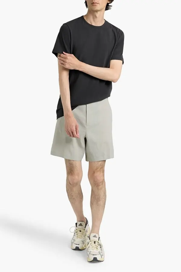 Theory Curtis Linenblend Shorts - Stone