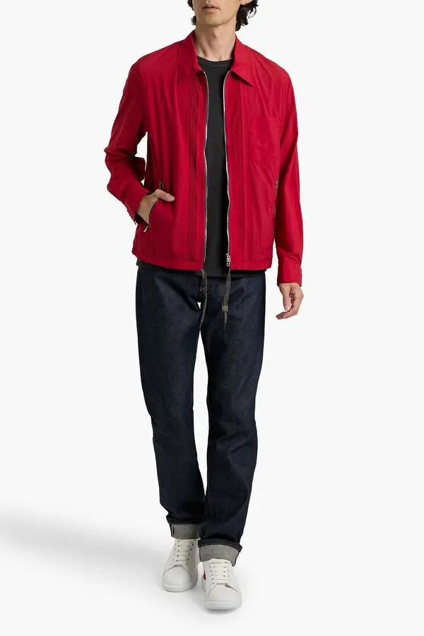 Theory Pintucked Shell Overshirt