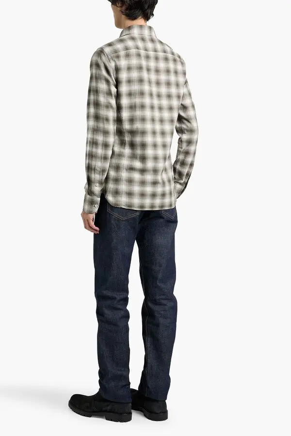 TOM FORD Checked Cottontwill Shirt