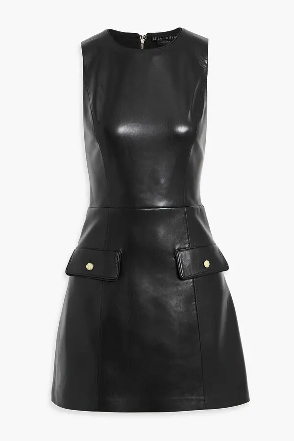 Alice + Olivia Alice Olivia Marcella Mini Dress - Black