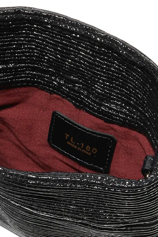 TL 180 Ribbed Patent Leather Convertible Belt Bag