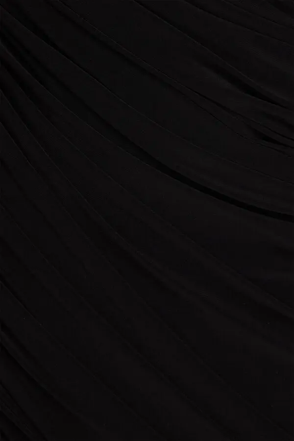 Norma Kamali Ruched Stretchjersey Midi Dress