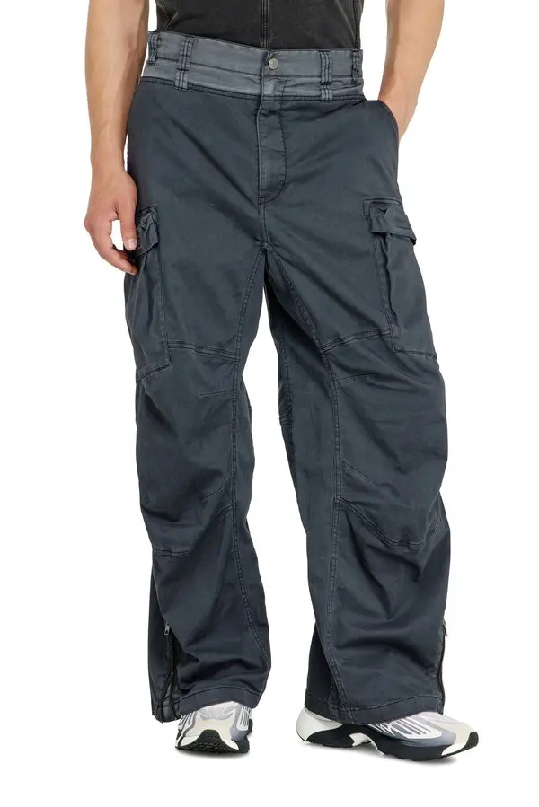 DIESEL® Cotton And Nylon Cargo Pants