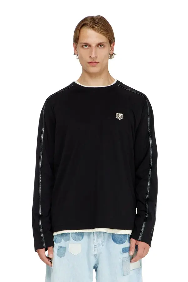 DIESEL® Long-sleeve T-shirt With Tonal Trims