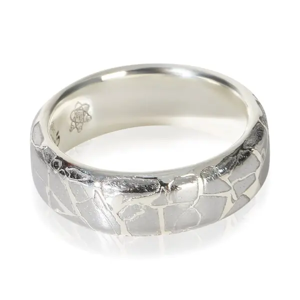 David Yurman Sterling Silver Streamline Meteorite Band Ring