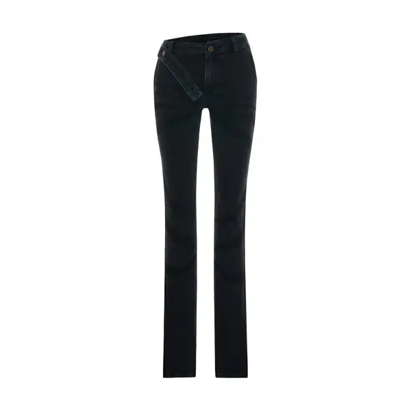 MAISON SEL Overdyed Denim Flare Jeans