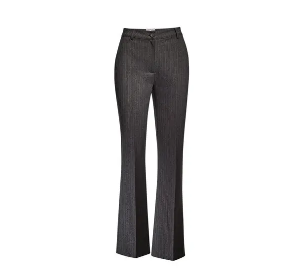 MAISON SEL Palazzo Melange Pants - Grey