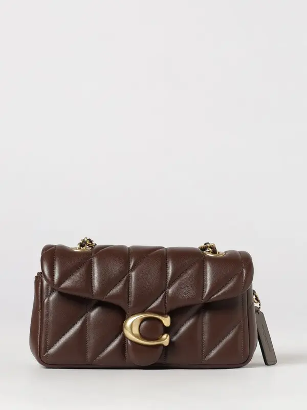 COACH Quilted Chain Crossbody Bag - Brown