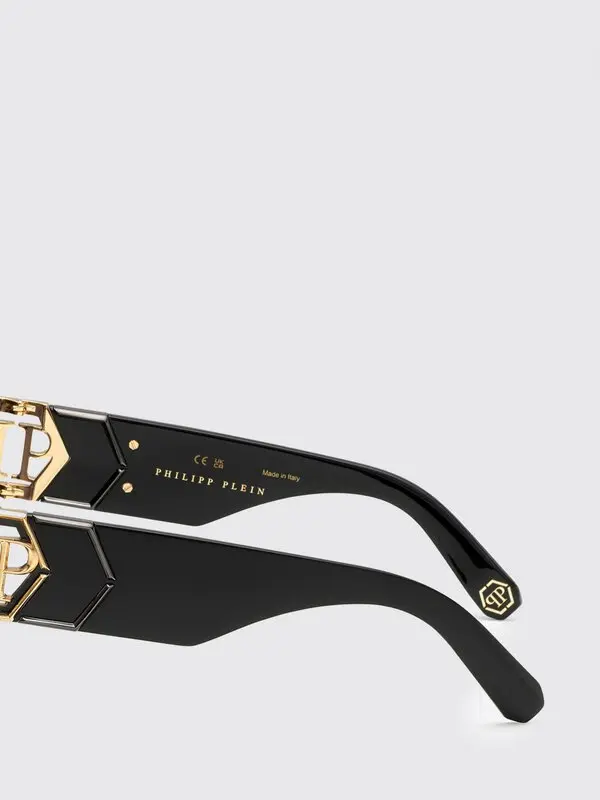 Philipp Plein Acetate Cat-eye Butterfly Sunglasses With Hexagon Logo