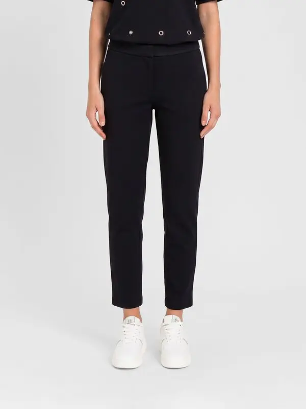 TWINSET Cotton Blend Jogging Trousers With Embellished Pockets