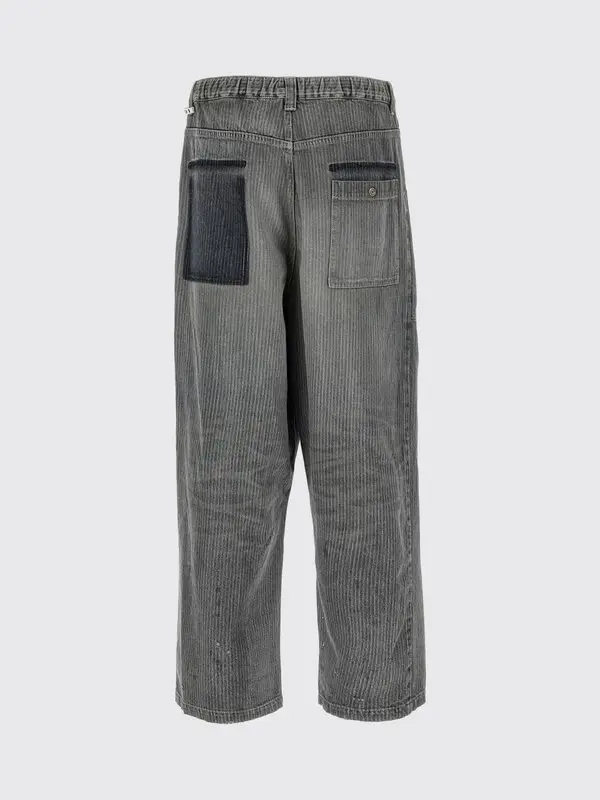 Mihara Yasuhiro Straight-leg Denim Jeans With Abstract Pattern