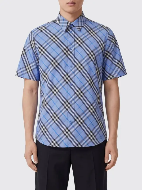 Burberry Vintage Check Cotton Short-sleeved Bowling Shirt