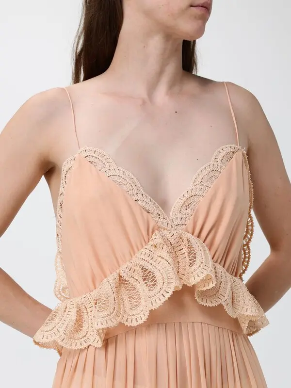 Raquel Diniz Tiered Lace Maxi Dress
