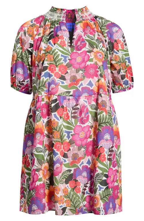 SUGARLIPS Rendal" Floral Cotton Babydoll Dress