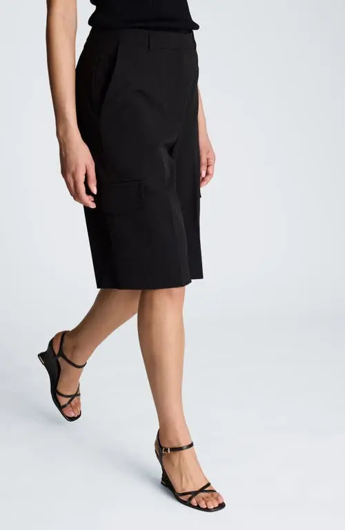KENNETH COLE Cargo Pocket Walking Shorts - Black