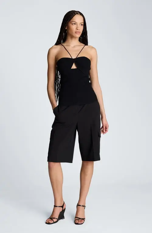 KENNETH COLE Cargo Pocket Walking Shorts - Black