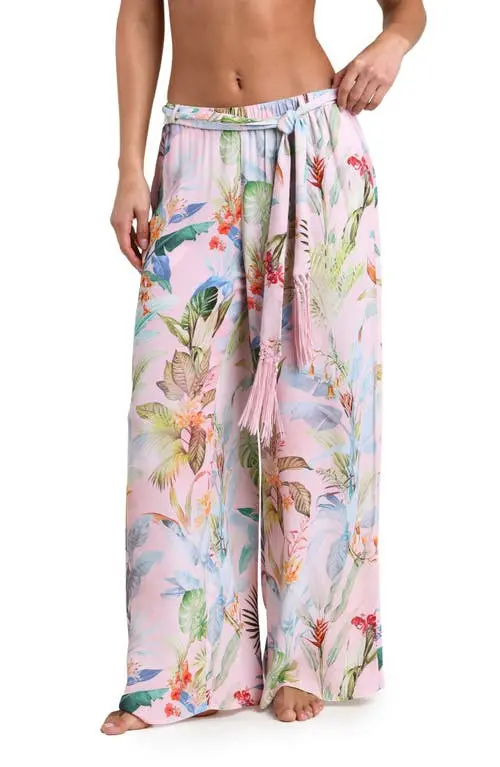 L'Agence Colorful Palms Cover-up Pants