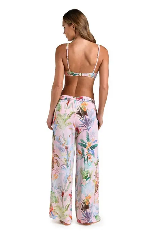 L'Agence Colorful Palms Cover-up Pants