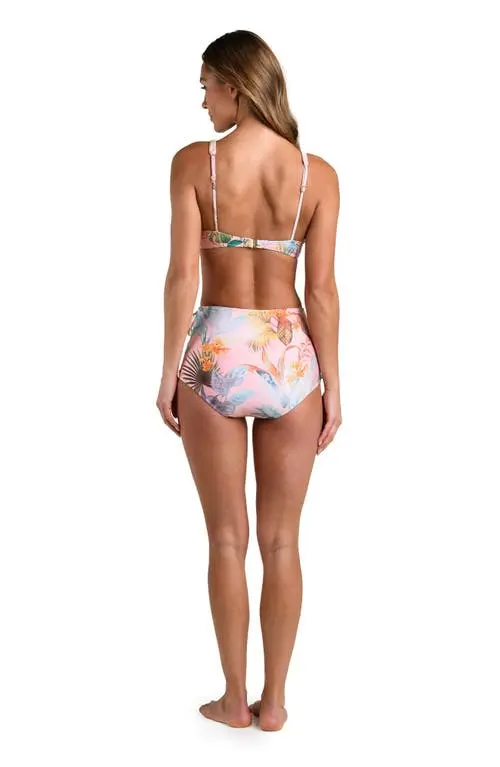 L'Agence Lexie Colorful Palm Bikini Top