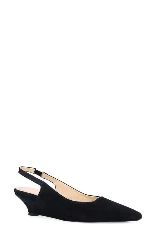 Ron White Bryne Pointed Toe Slingback Pump - Onyx