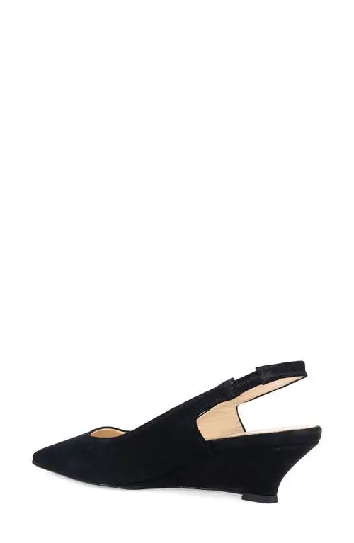 Ron White Bryne Pointed Toe Slingback Pump - Onyx
