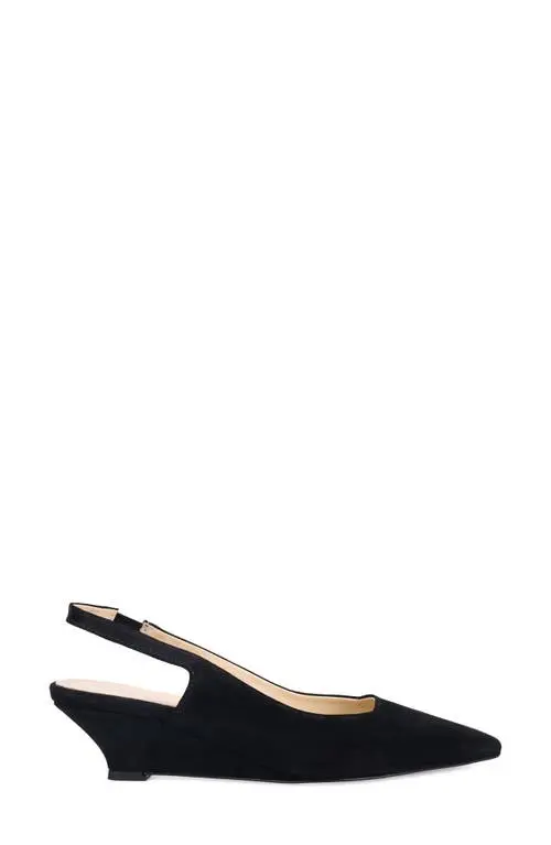 Ron White Bryne Pointed Toe Slingback Pump - Onyx