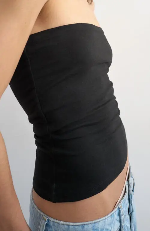 Topshop Stretch Cotton Tube Top