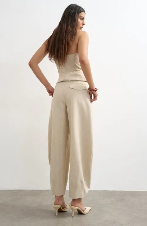 Topshop Pleated Barrel Pants