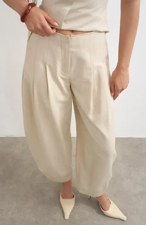 Topshop Pleated Barrel Pants