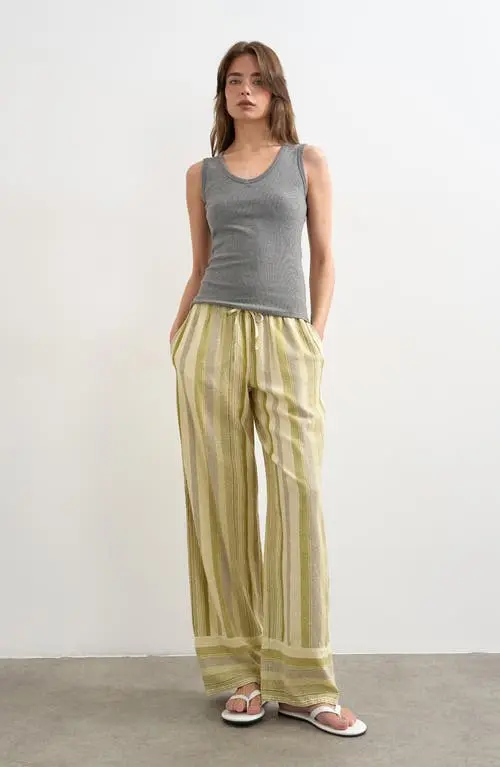 Topshop V-neck Stretch Cotton Rib Tank