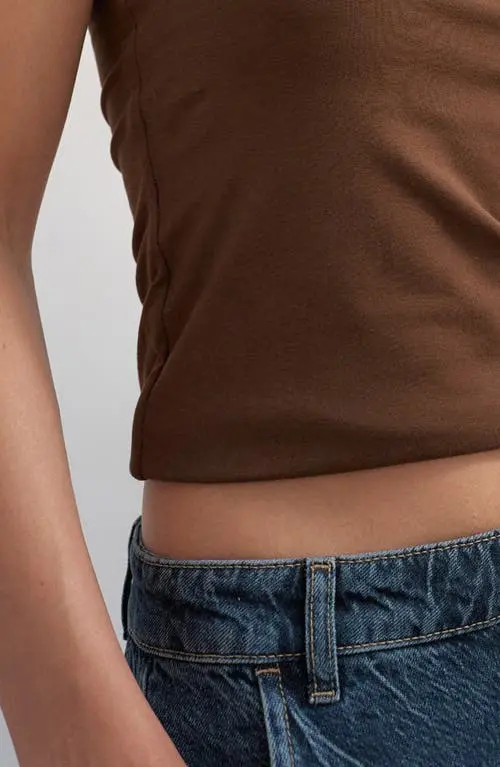 Topshop Stretch Cotton Tube Top