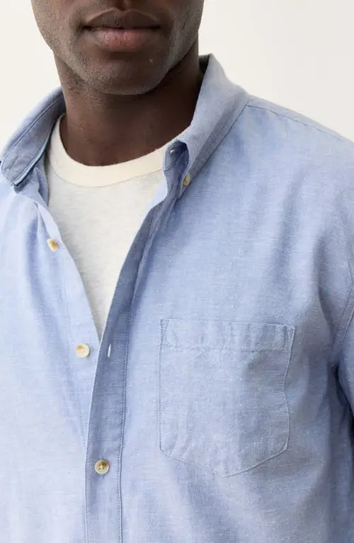 Marine Layer Better-than-linen Hemp Blend Button-down Shirt