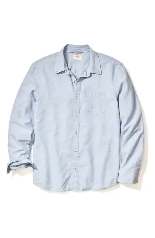 Marine Layer Better-than-linen Hemp Blend Button-down Shirt