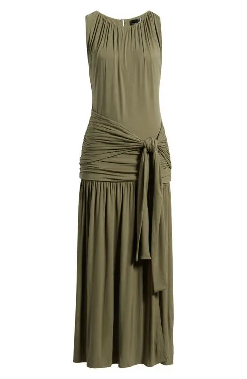 Line & Dot Nua Tie Front Knit Maxi Dress