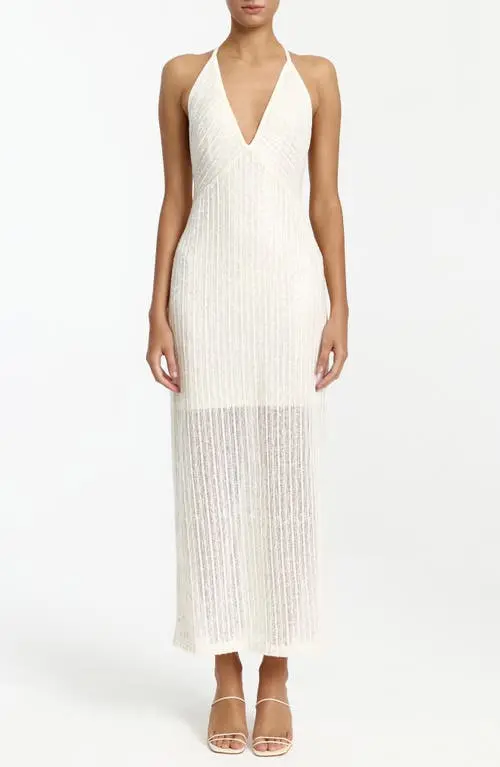 Significant Other Zenith Cutout Long Sleeve Knit Maxi Dress