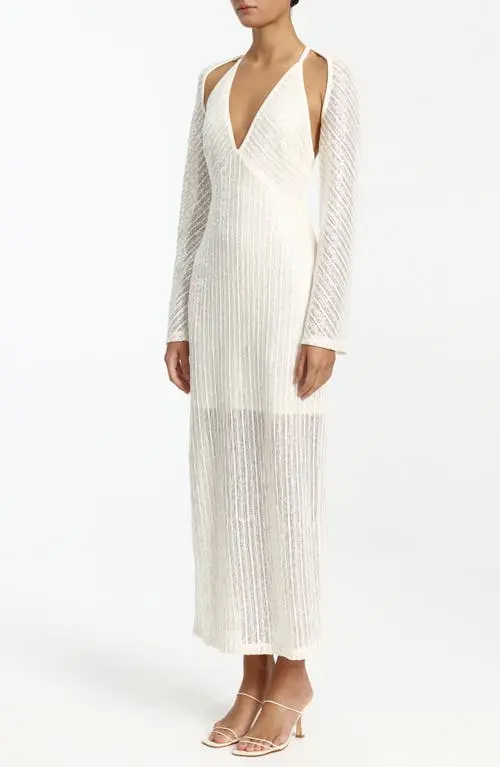 Significant Other Zenith Cutout Long Sleeve Knit Maxi Dress