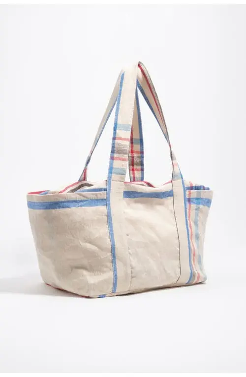 Bimba Y Lola Linen Maxi Bag - Ecru