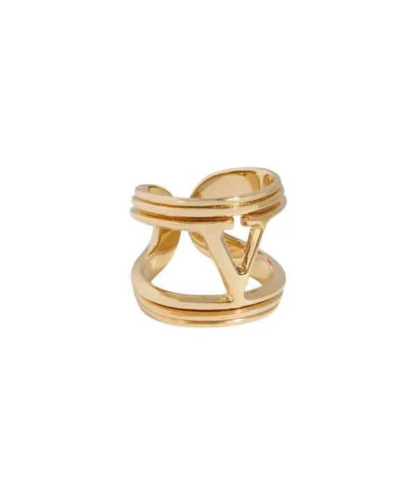 Valentino Garavani Vlogo Ovalette -tone Ring - Gold