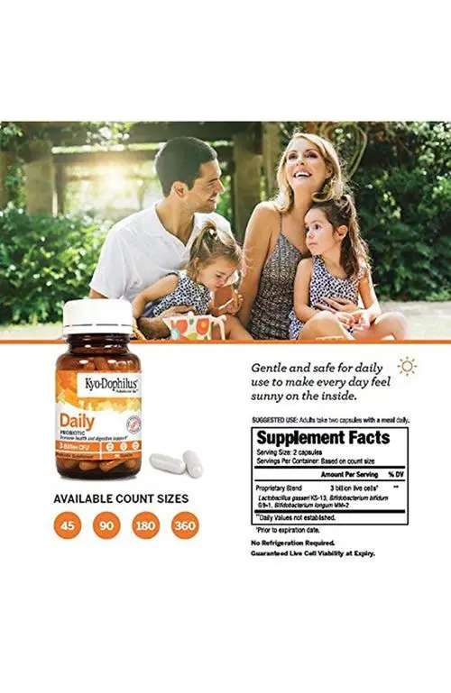 KYOLIC Kyo-dophilus Daily Probiotic, Immune Health & Digestive Support