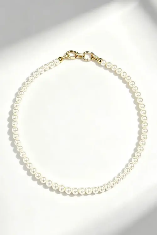 CLASSICHARMS Audrey Ocean Pearl Necklace - Gold