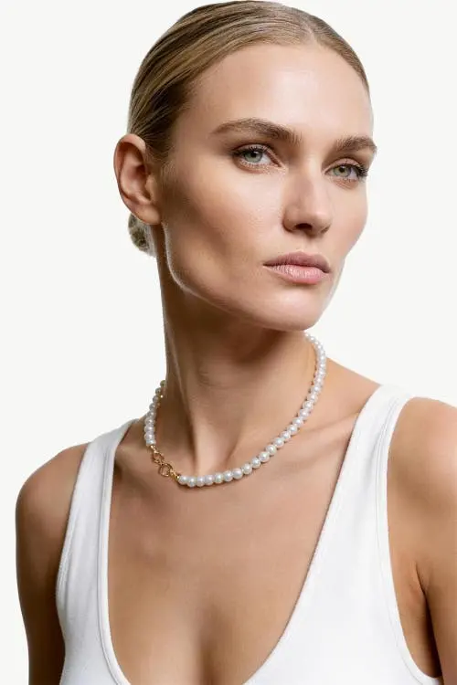 CLASSICHARMS Audrey Ocean Pearl Necklace - Gold