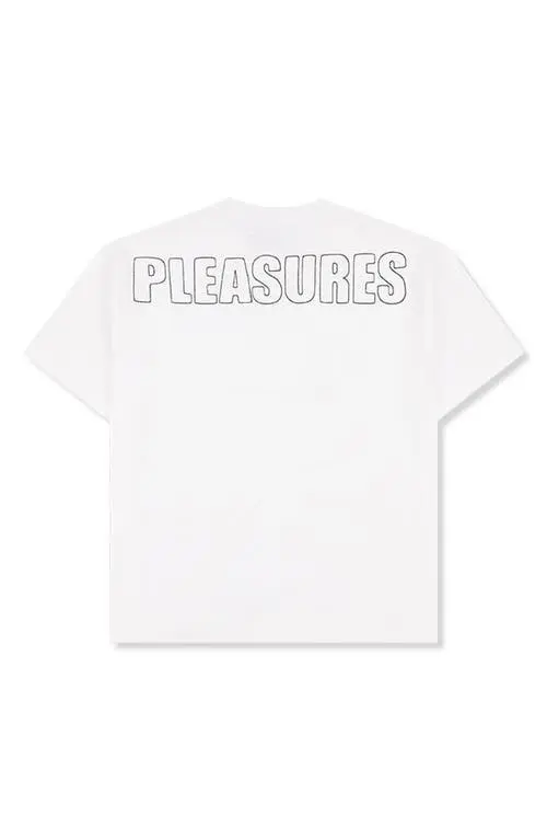 PLEASURES Impact Heavyweight Cotton Graphic T-shirt - White