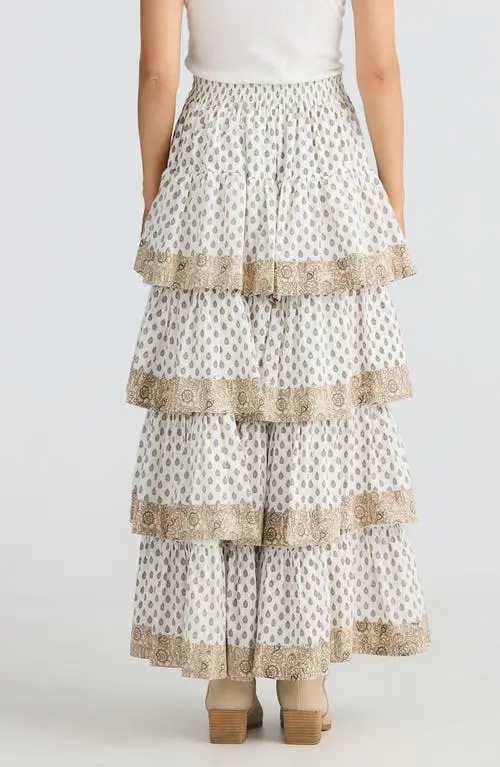 TALISMAN THE LABEL Silvana Tiered Maxi Skirt