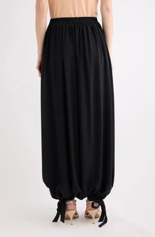 Chloé Virgin Wool Grain De Poudre Wide Leg Pants