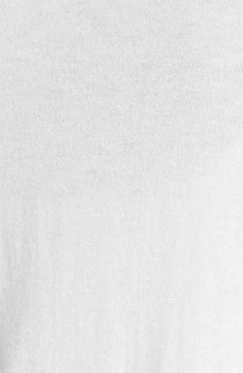 Halogen Side Slit V-neck Tunic Sweater